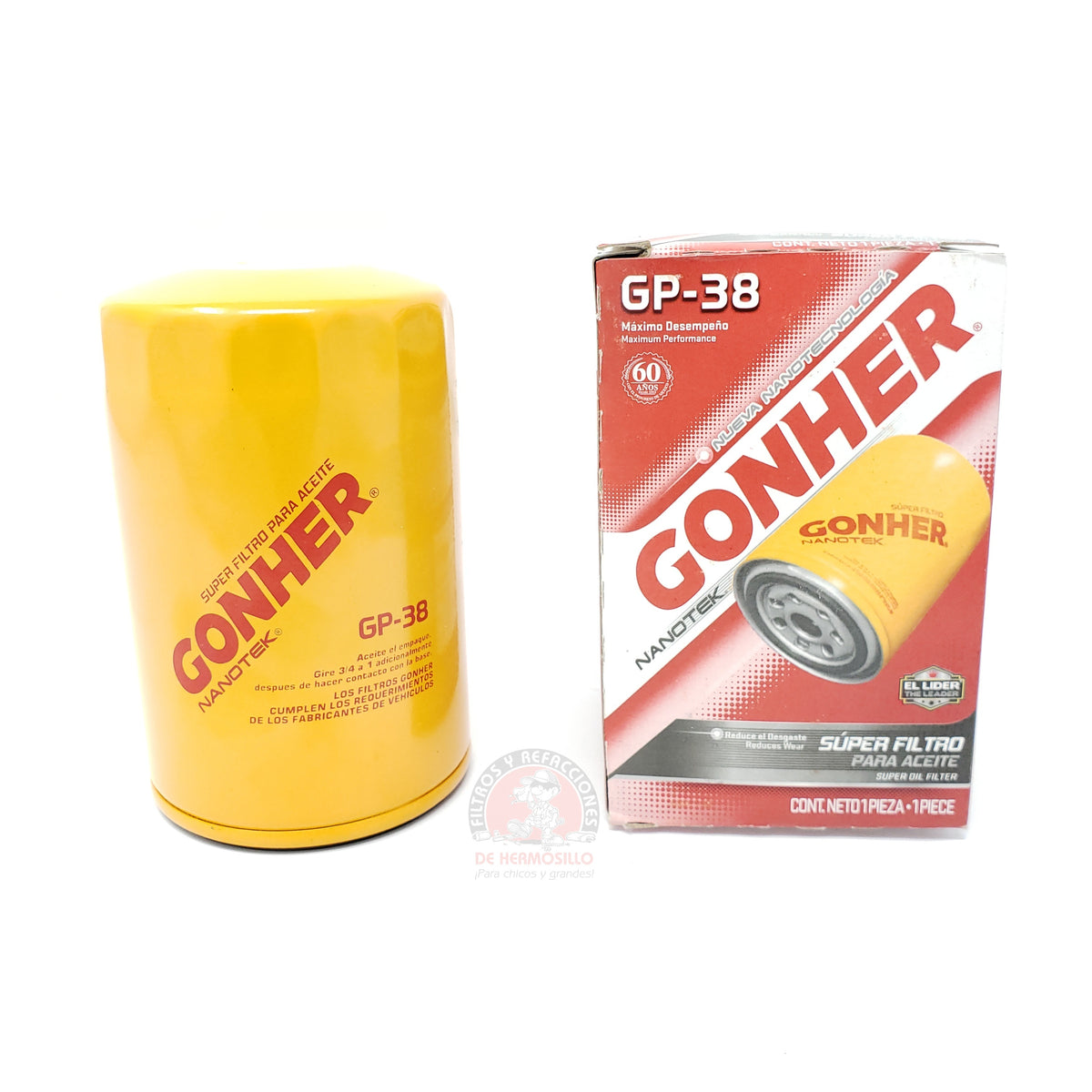 Filtro de aceite (GP-38) – Filtros Y Refacciones De Hermosillo