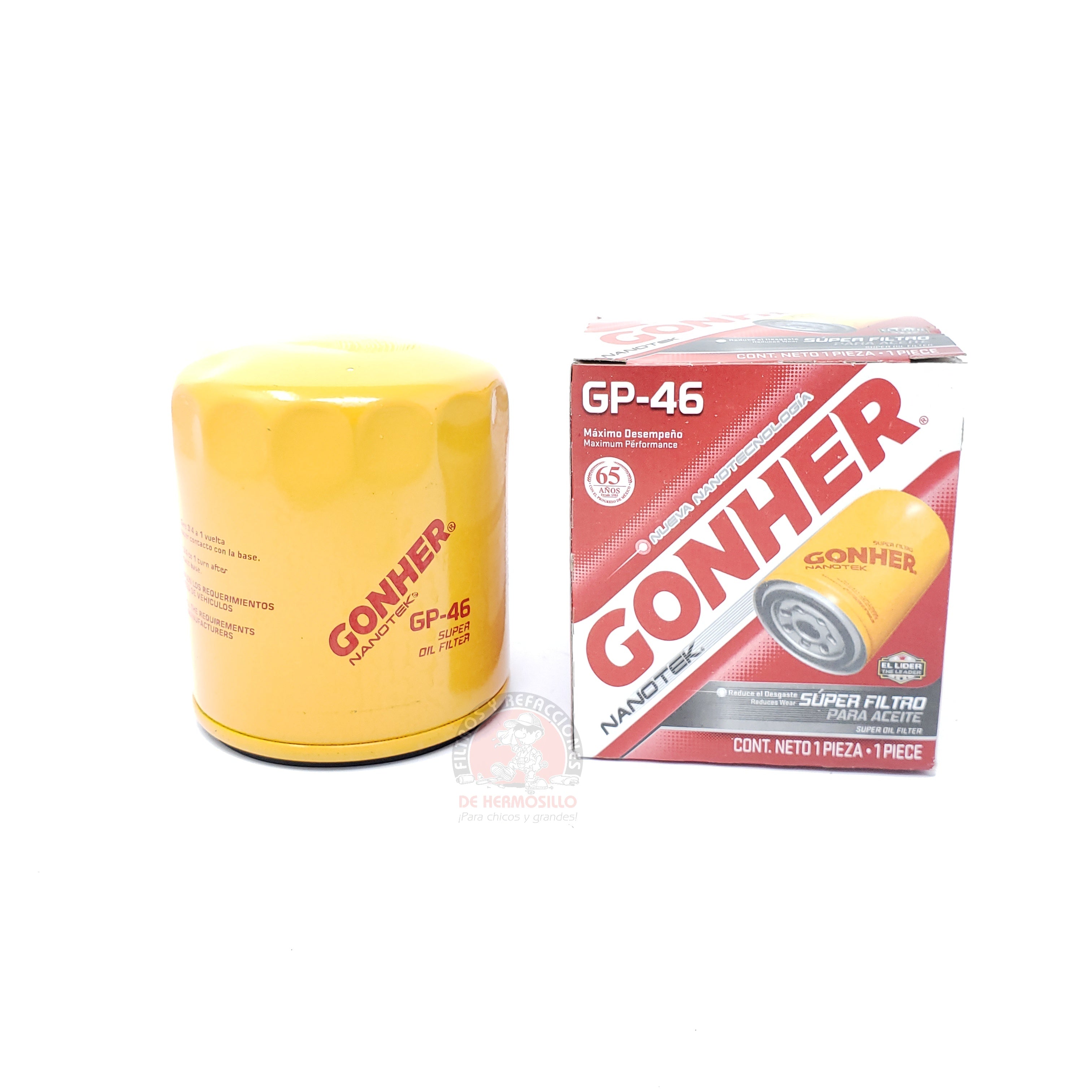 Filtro de aceite (GP-46) – Filtros Y Refacciones De Hermosillo