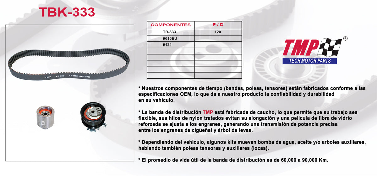 KIT DISTRIBUCION BUICK CENTURY BERETTA CORSICA ISUZU SUNFIRE – Filtros ...